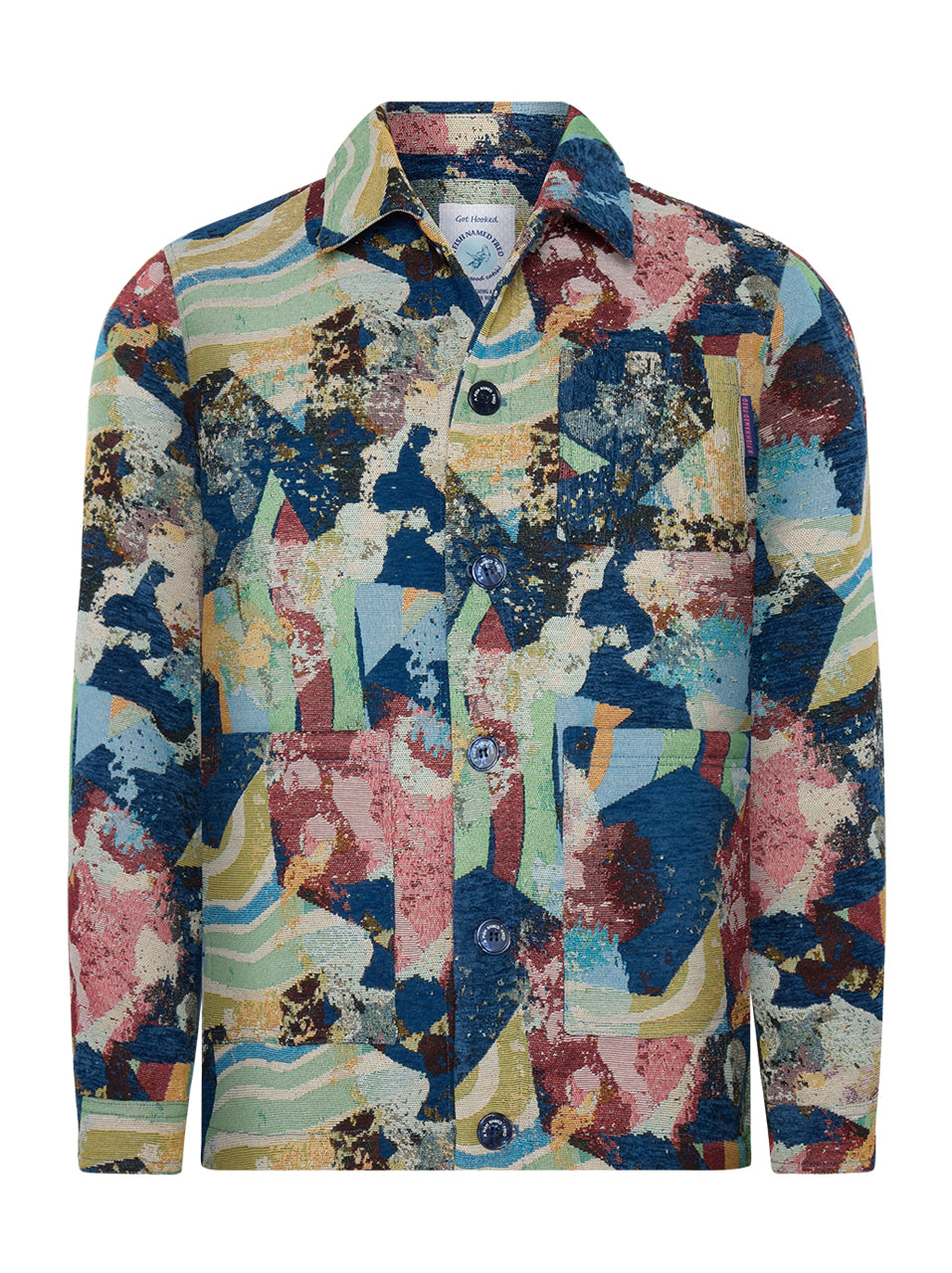 A Fish Named Fred Casual Jacket Rainbow Multi – routleys.com.au