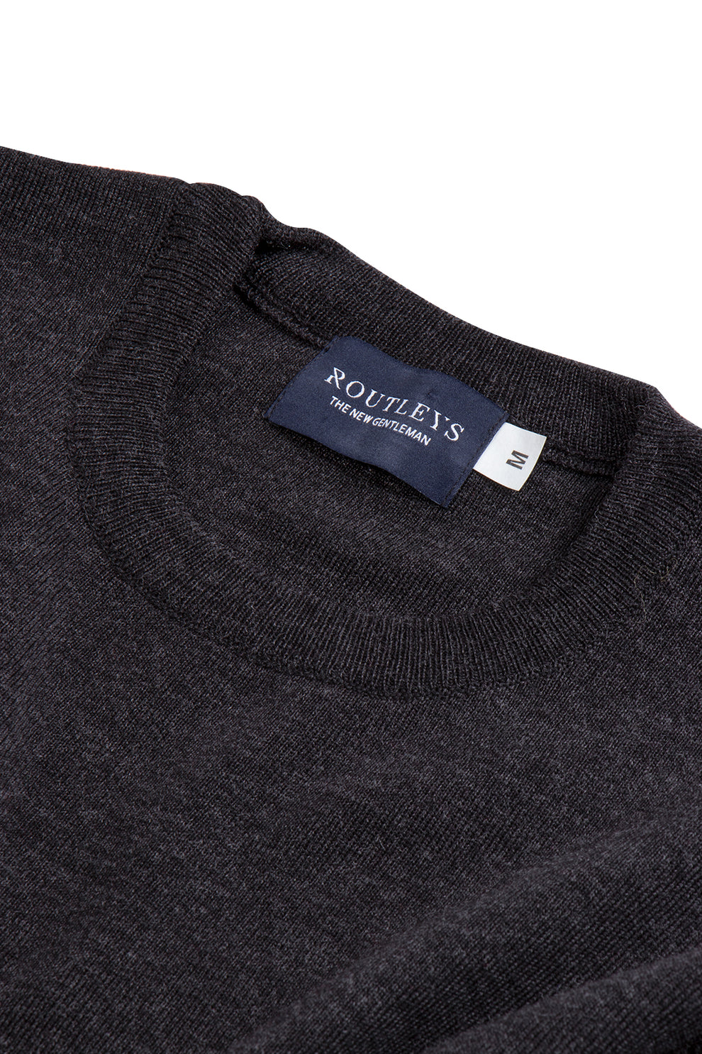 Routleys Merino Crew Neck Sweater Charcoal – routleys.com.au